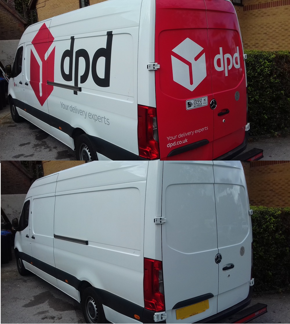 Red And Blue Dpd Vans
