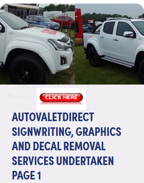 Vehicle graphics and sign writing removal
